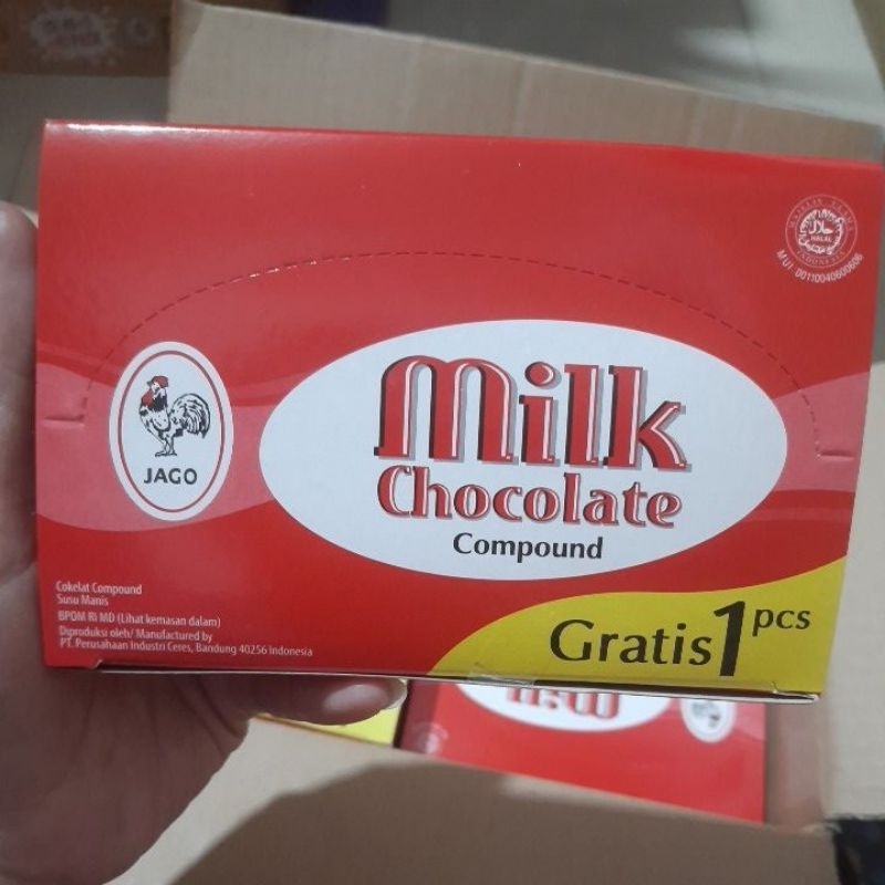 Jual JAGO Milk Chocolate Compound isi 12 | Shopee Indonesia