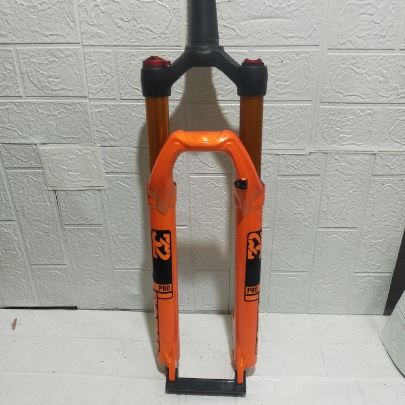Jual fork pro 27.5 inch fork angin travel 120mm tapered QR rebound not ...