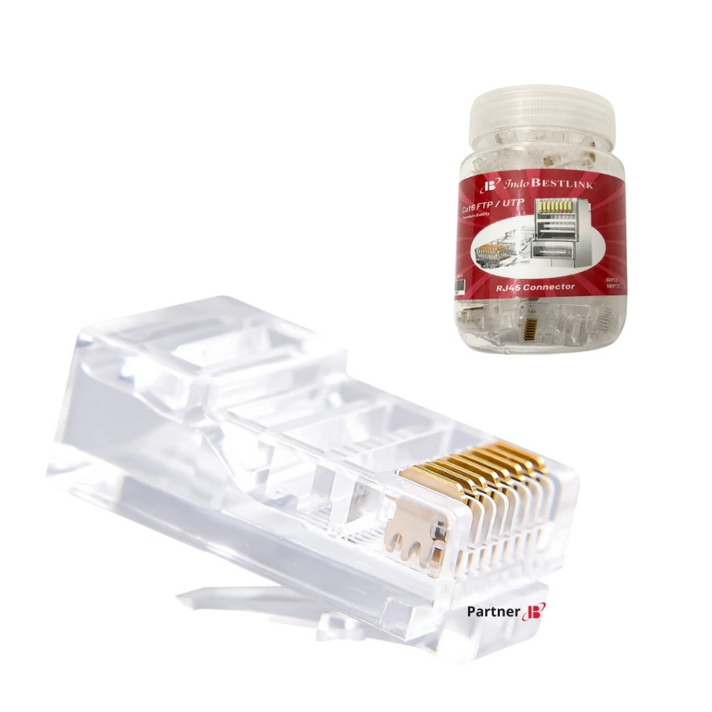 Jual Konektor RJ45 Cat6 isi 50 Pcs Connector RJ45 | Shopee Indonesia