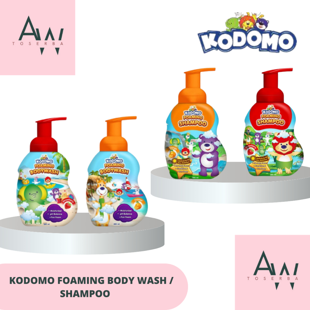 Jual Kodomo Foaming Shampoo / Bodywash Botol 250ml ( Strawberry / Orange ) | Shopee Indonesia