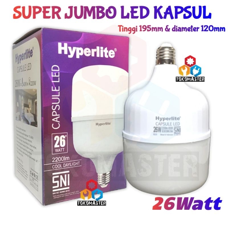 Jual Hyperlite Bohlam Lampu Led Capsule Sertifikasi SNI Kapsul LED 5-7-10-14-18-26 watt 5w 7w ...