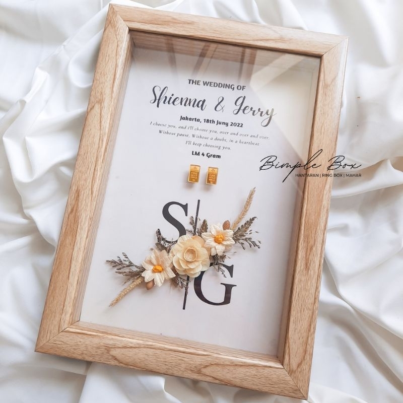 Jual (MAHAR PREMIUM AESTHETIC) Bingkai Mahar, Hias Mahar Pernikahan ...