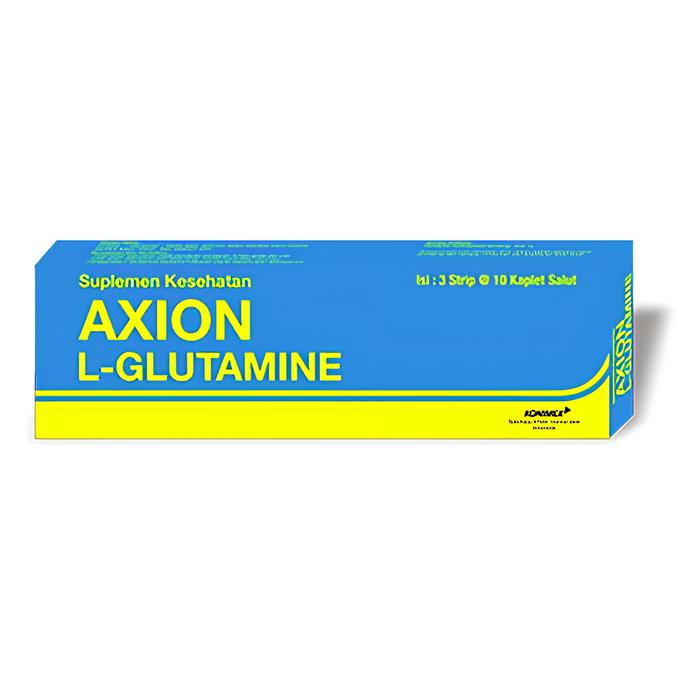 Jual Axion L-glutamine Box 30 Tablet Suplementasi Asam Amino L ...