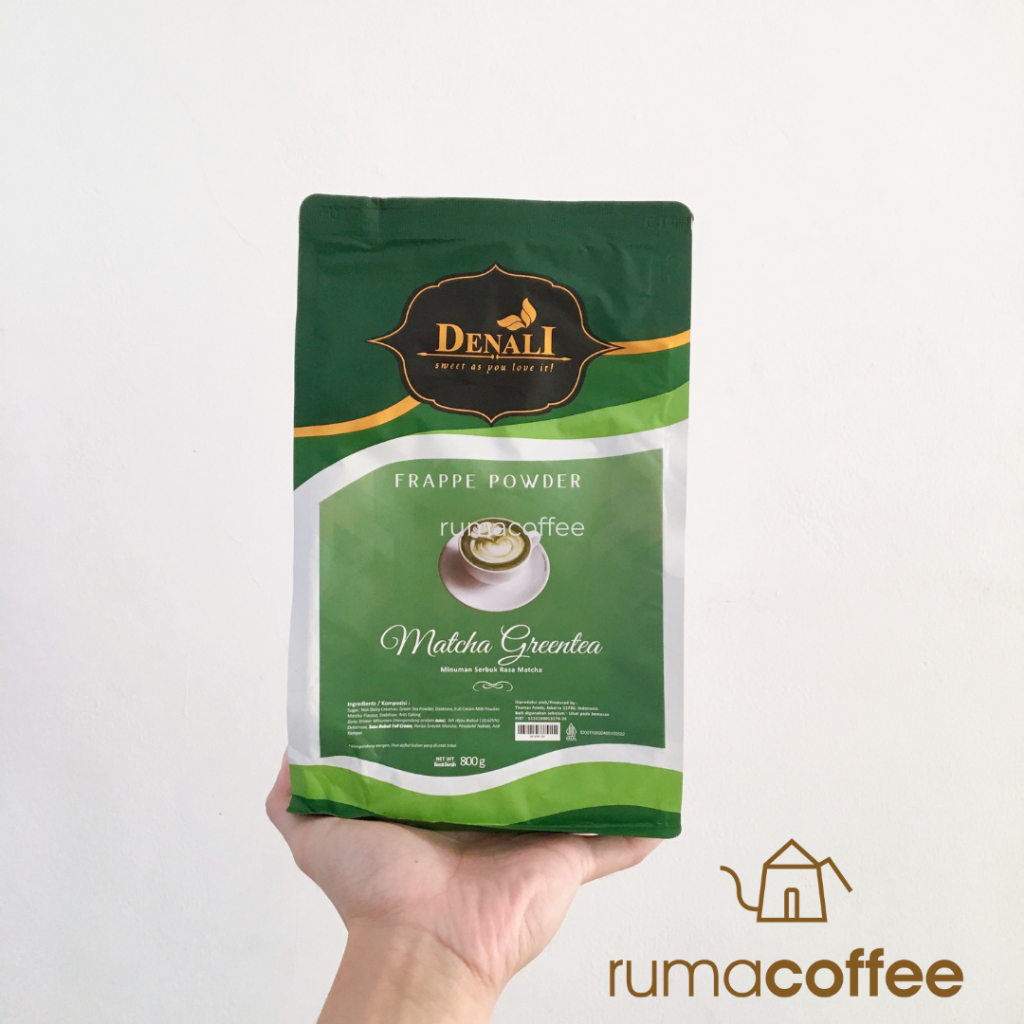 Jual Bubuk Minuman Denali Matcha Greentea Frappe Powder 800 Gram ...