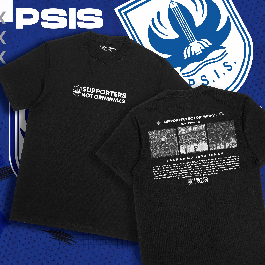 Jual Kaos PSIS Semarang "Supporters Not Criminals" - Kaos Psis Semarang ...