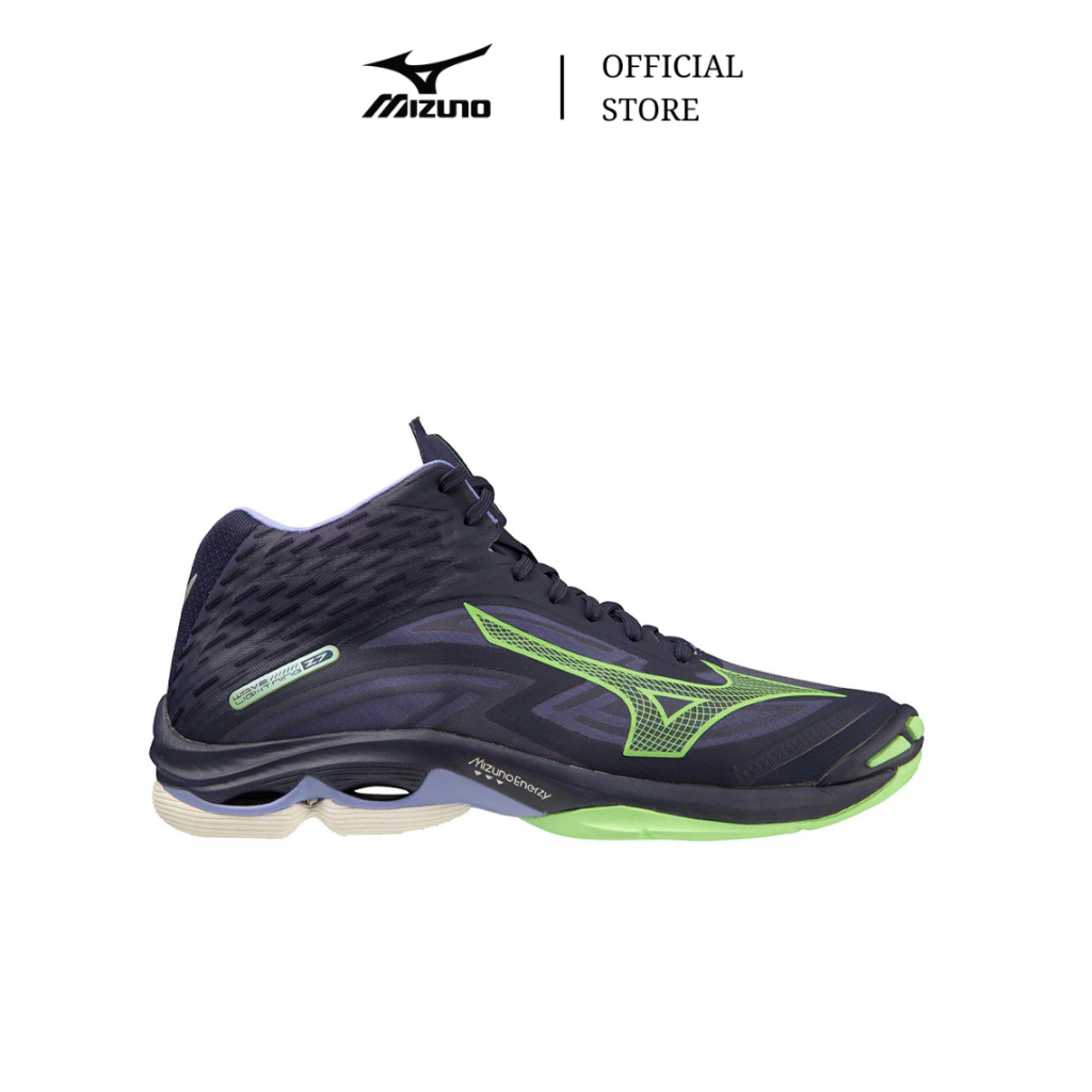 Jual MIZUNO SEPATU VOLLEY WAVE LIGHTNING Z7 MID EVENING BLUE TECHNO ...