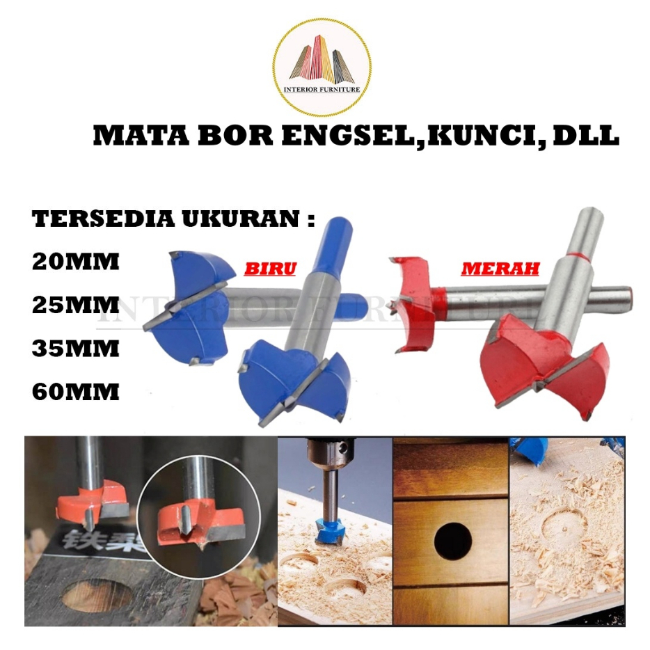 Jual Mata Bor Kayu Engsel Sendok Mata Bor Kunci Mata Bor Tutup Lubang ...