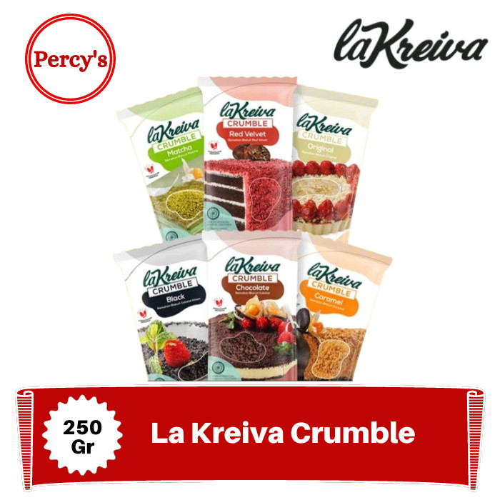 Jual La Kreiva Crumble 250 Gr (Remahan Biskuit) - Coklat, Ori, Matcha ...