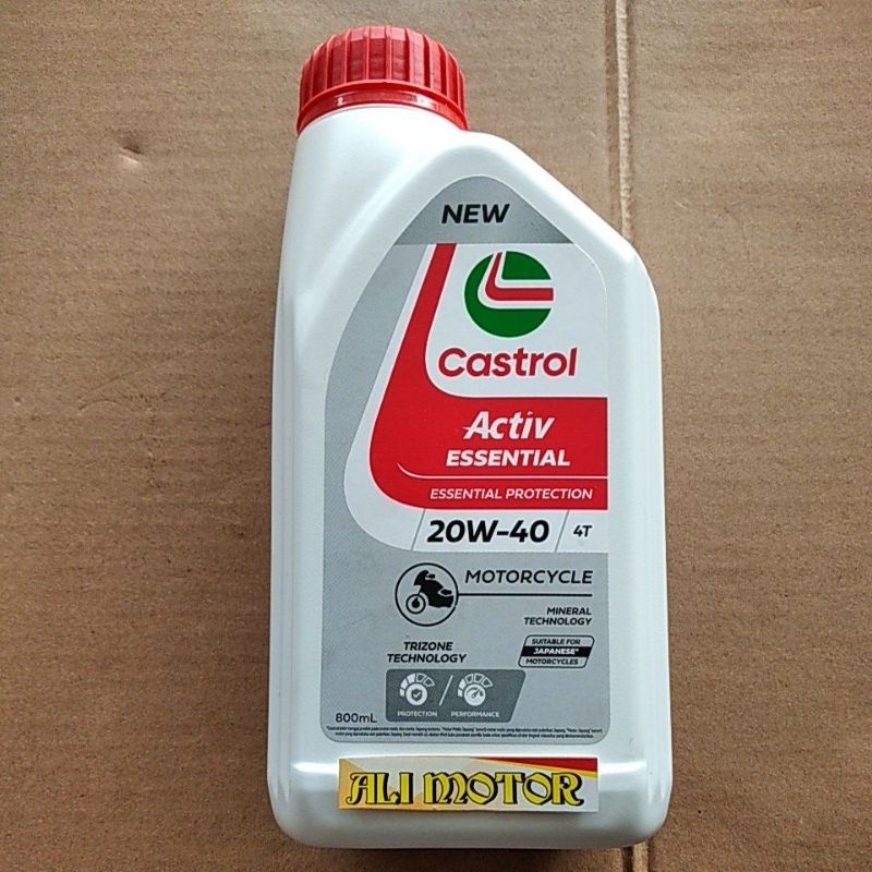 Jual Oli castrol activ essential 20W-40 800ml 4 tak ori CASTROL ...