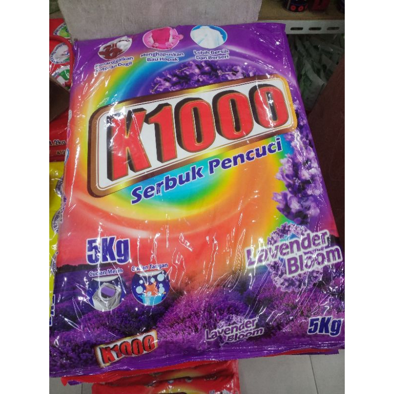 Jual K1000 Detergent Powder Lavender Bloom 5kg | Shopee Indonesia
