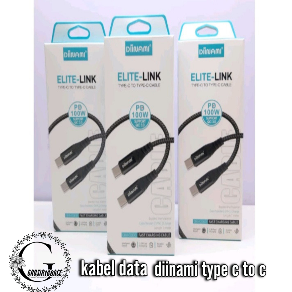 Jual Kabel data USB type C to type C Dinami DM-C000 | Shopee Indonesia