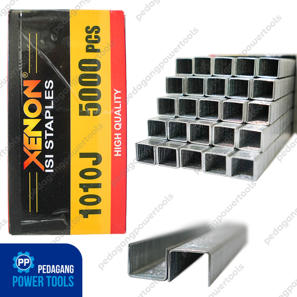 Jual XENON 1010J ISI STAPLES STEPLES TEMBAK REFILL AIR NAILER STAPLER ...