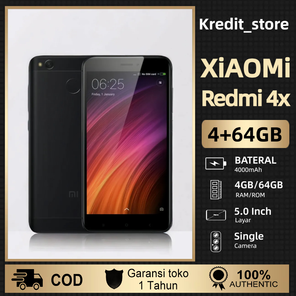 Jual (Garansi & bisa cod ) redmi 4X Ram 3/32gb 4G LTE | Shopee Indonesia