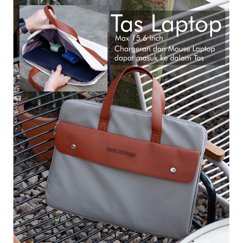 Jual Tas Laptop kulit , max 15.6 inch FREE UKIR NAMA // Tas Macbook dan ...