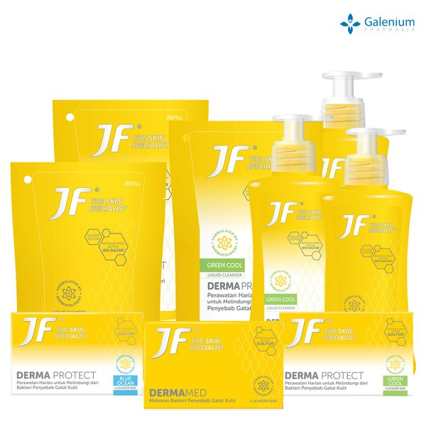 Jual JF Sulfur Sabun Mandi Cair Body Wash 200ml Dermamed Derma Acne ...