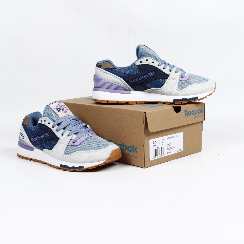 Jual (MDNS) Sepatu Reebok GL 6000 Grey Purple | Shopee Indonesia