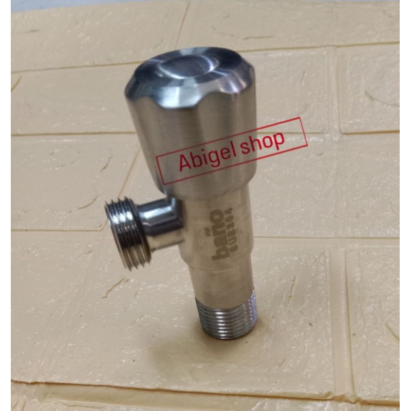 Jual Stop kran single stainless/ stop kran kloset atau wastafel ...