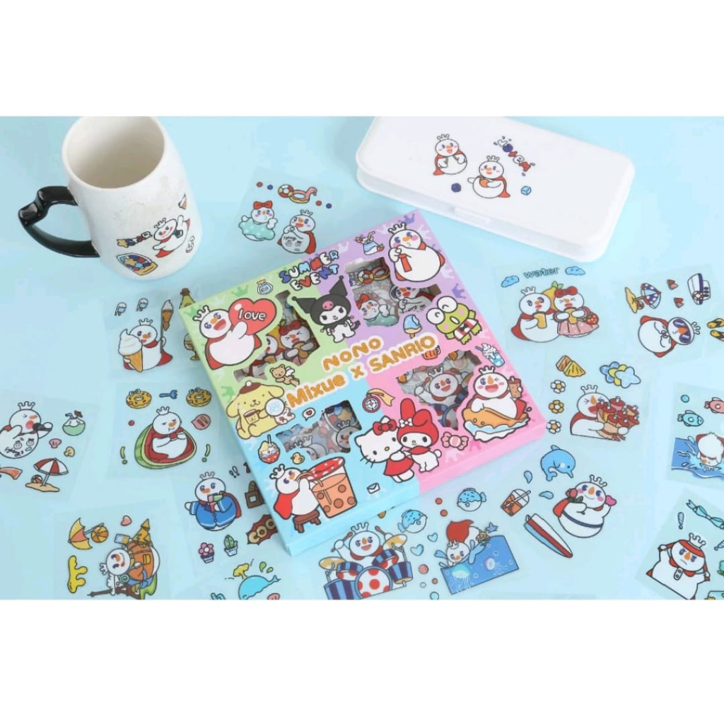 Jual Sticker Lucu MIXUE Label Hp Buku Diary Tumbler DIY Isi 100Pcs ...