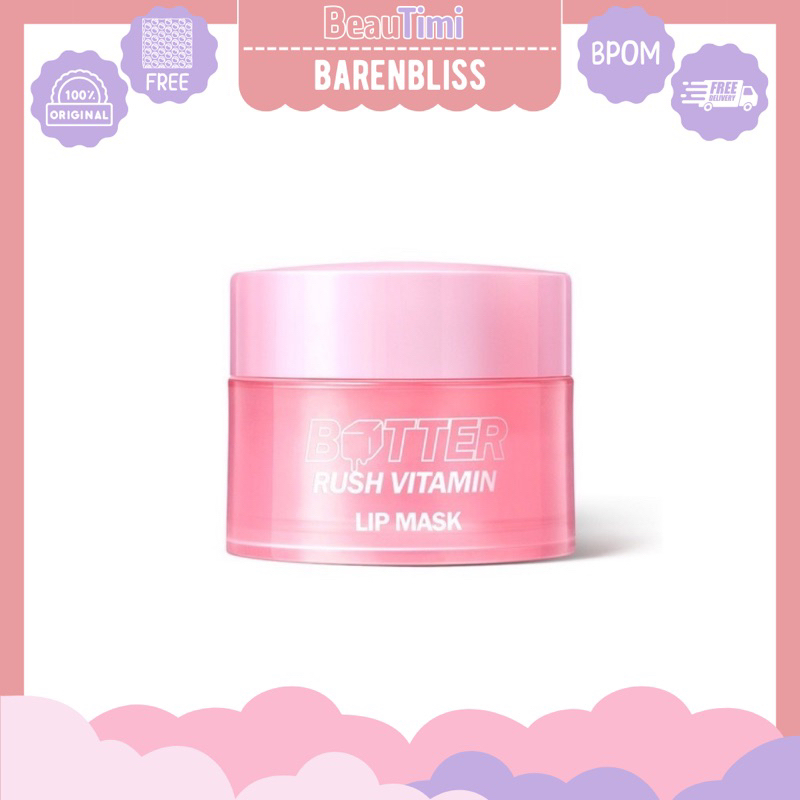 Jual beautimi - BNB Butter Rush Vitamin Lip Mask Moisturizing Lip Balm ...