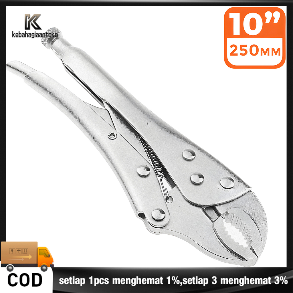 Jual Tang Buaya 10 Inch 220mm Tang Jepit Locking Plier Vice Grip Bahan ...