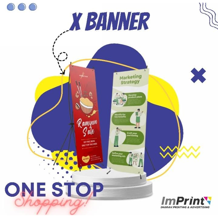 Jual IMARAH - X Banner Alumunium 60x160 - Albatros Laminasi Doff ...