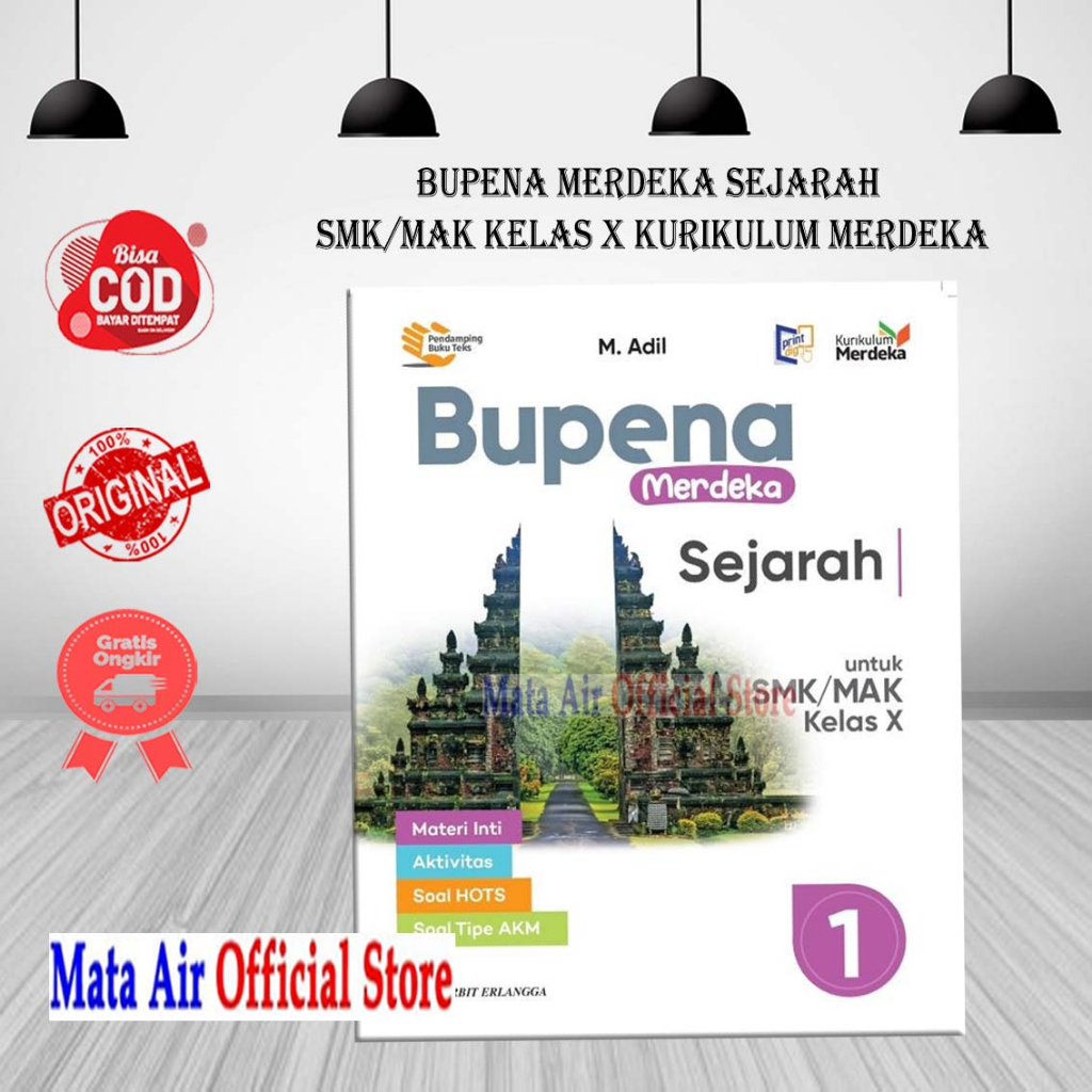 Jual BUPENA SEJARAH SMK/MAK KELAS 10 11 KURIKULUM MERDEKA - M. ADIL ERLANGGA | Shopee Indonesia