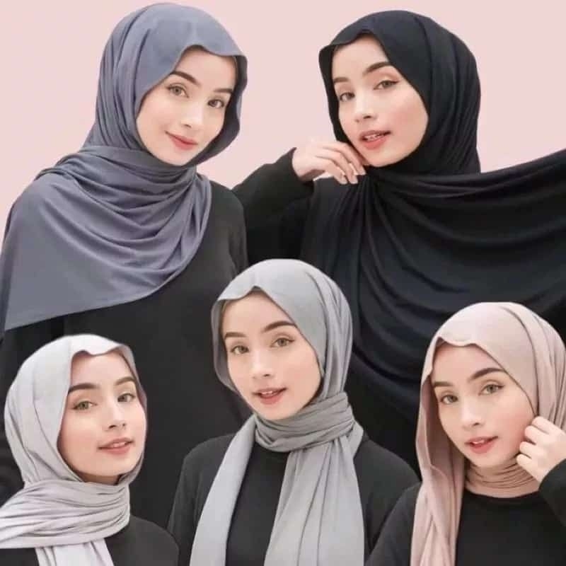 Jual Pashmina Kaos Premium/pashmina Jersey premium/ pashmina mleyot ...