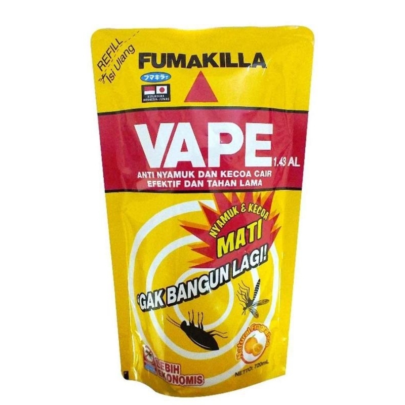 Jual FUMAKILLA VAPE Anti Nyamuk Dan Kecoa 720 mL | Shopee Indonesia