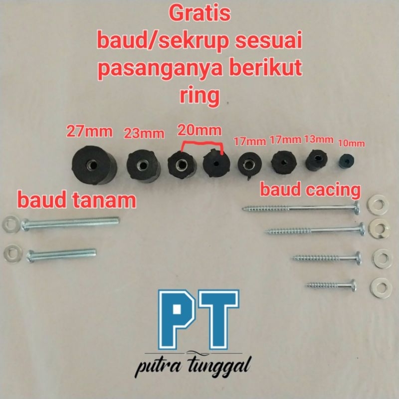 Jual dop / kenop / jemuran / komplit ring besi baut | Shopee Indonesia