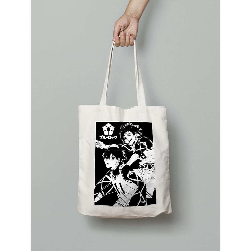 Jual TOTEBAG CANVAS BLUE LOCK / Totebag Anime one blue lock/ Tas Anime ...