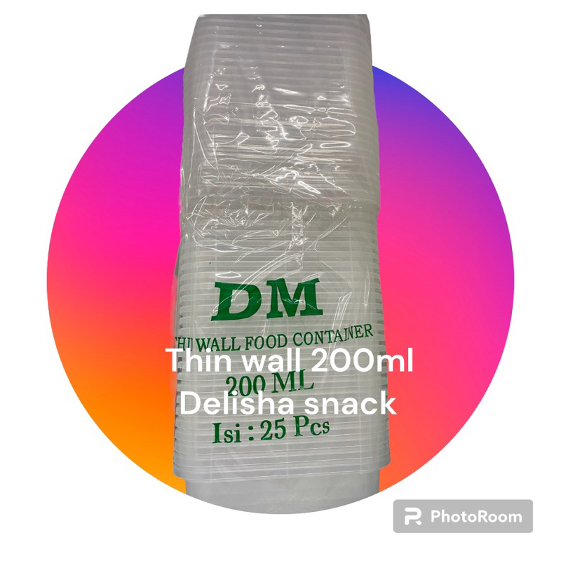 Jual Thin Wall 200ml | container box 200ml | Shopee Indonesia
