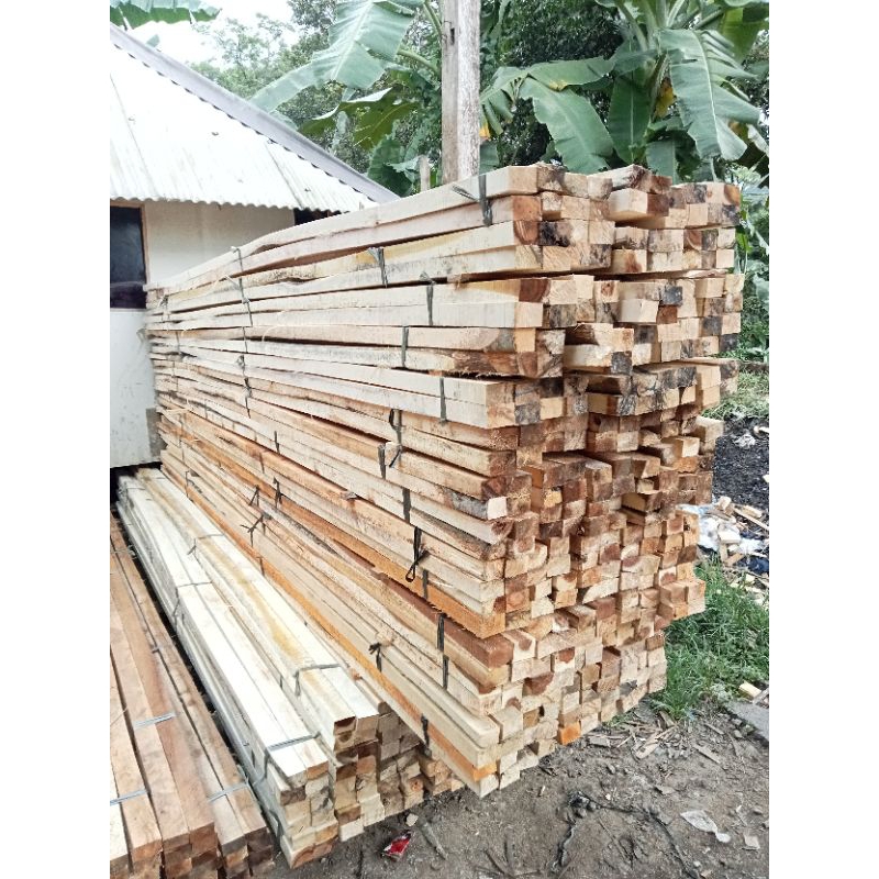 Jual kayu kaso 5/7 standart 4meteran isi 1 ikat (4batang) | Shopee ...