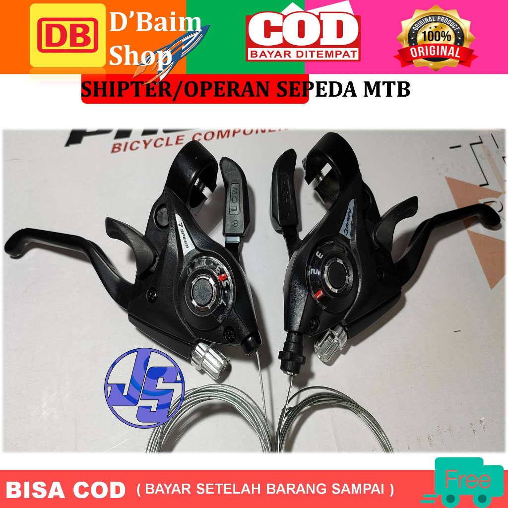 Jual Speed Shifter Handle Brake Rem Sepeda 3x7 Speed satu Pasang ...