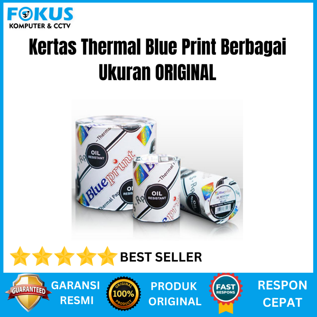 Jual [BIG PROMO] Kertas Thermal Print Resi Berbagai Ukuran ORIGINAL ...