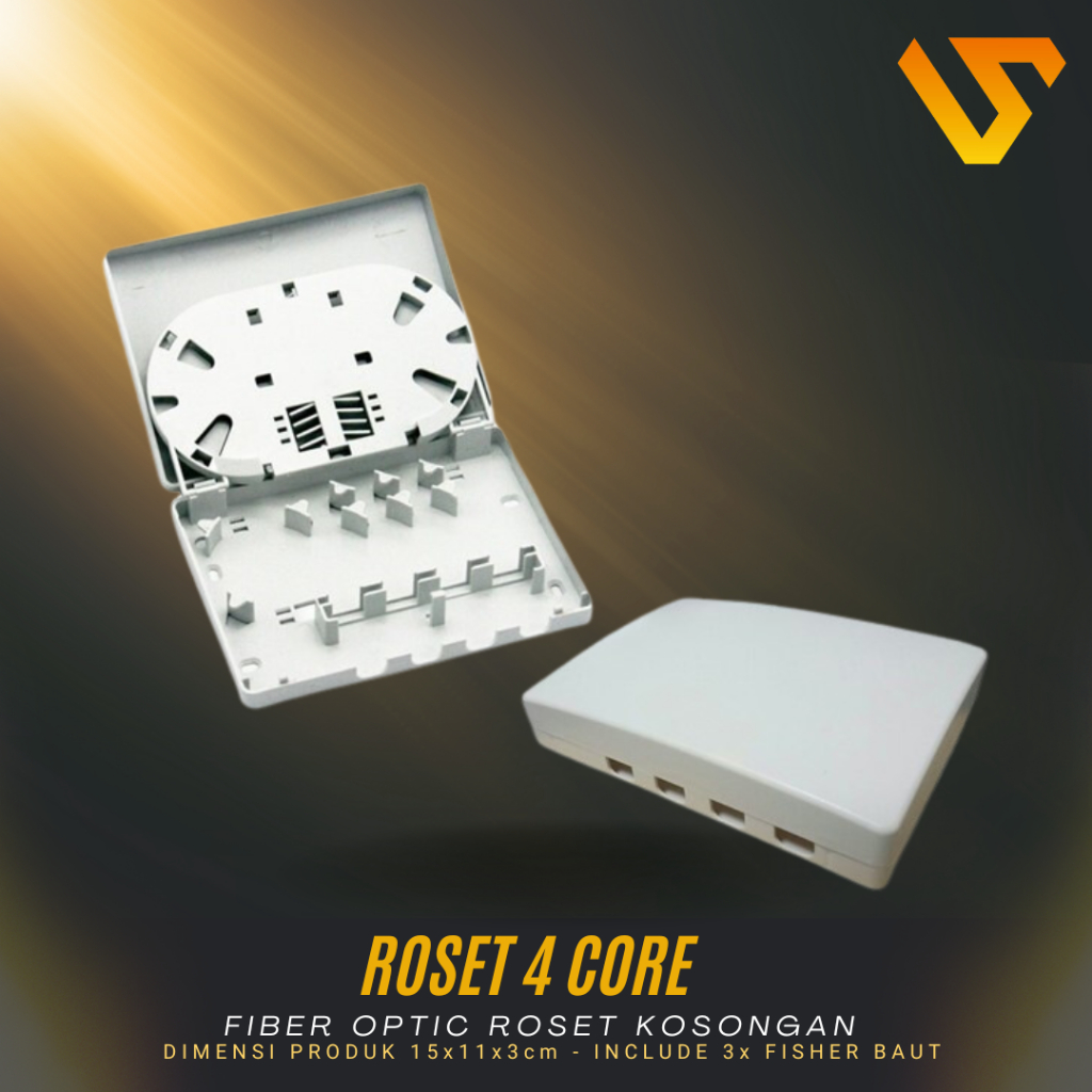 Jual Roset Fiber Optic 4 Core kosongan|Roset FO 4 Core | Shopee Indonesia