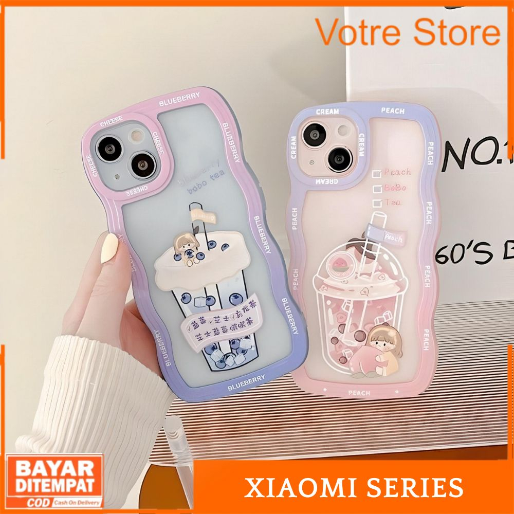 Jual Case Redmi 9A 9C 10A Note 9 10 10S 11 11S Poco M5S Casing Pop Ice Gelombang Motif Gradasi ...