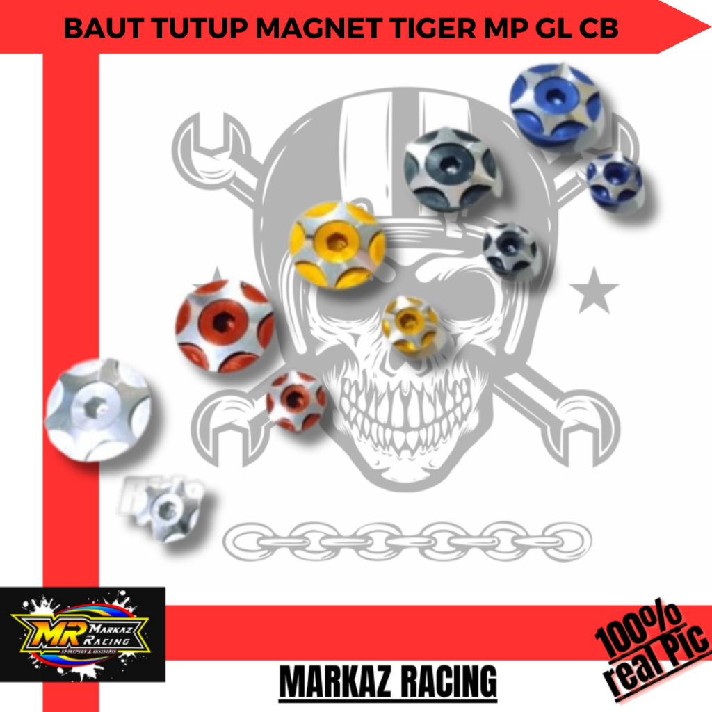 Jual Baut Tutup Magnet Tiger GL MP CB150R 5 Varian Warna | Shopee Indonesia