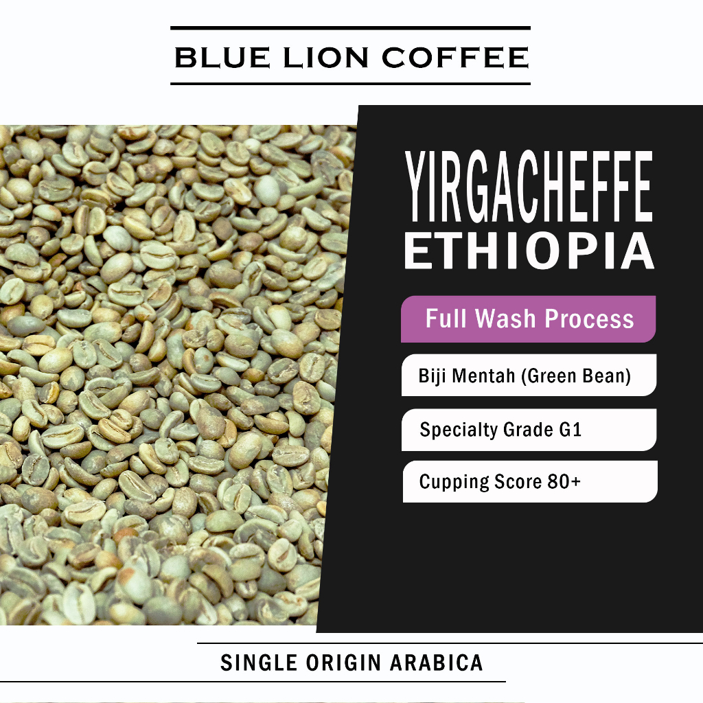 Jual Blue Lion Coffee Yirgacheffe 1 KG Biji Mentah Kopi Single Origin ...