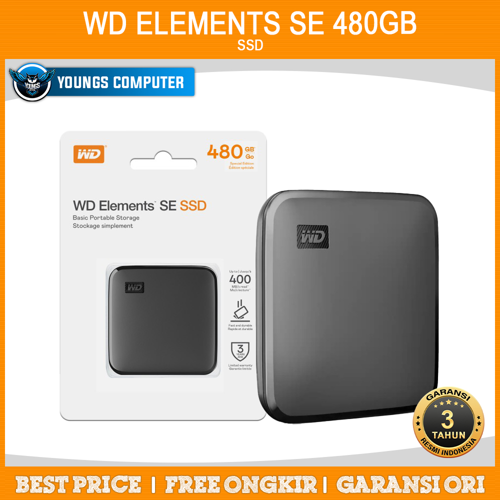 Jual SSD WD ELEMENTS SE 480GB | Portable / External / Eksternal SSD ...