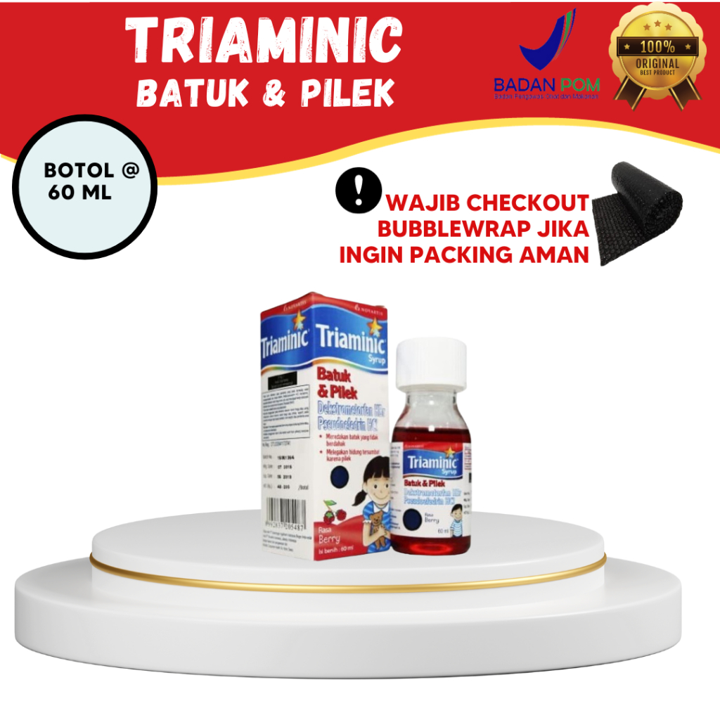Jual TRIAMINIC SIRUP/ EXPECTORANT PILEK/ PILEK/ BATUK PILEK/ OBAT BATUK ...