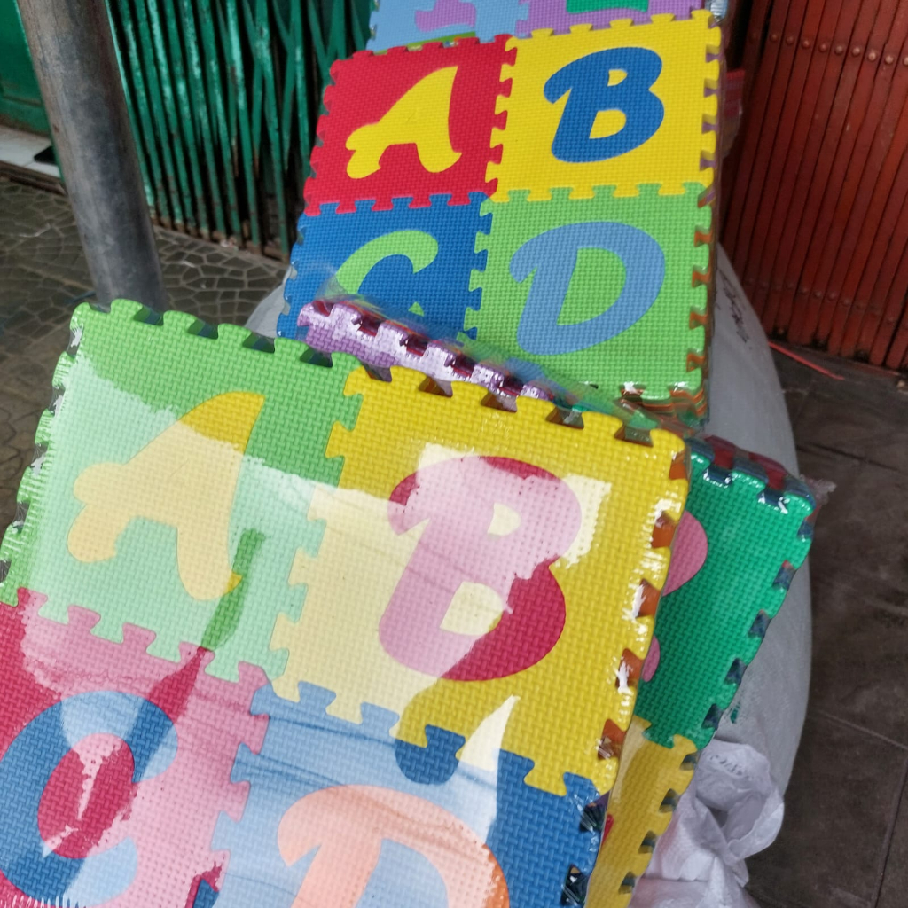 Jual Evamats UNIMATS Mini huruf angka Karpet Puzzle Matras 15x15cm ...