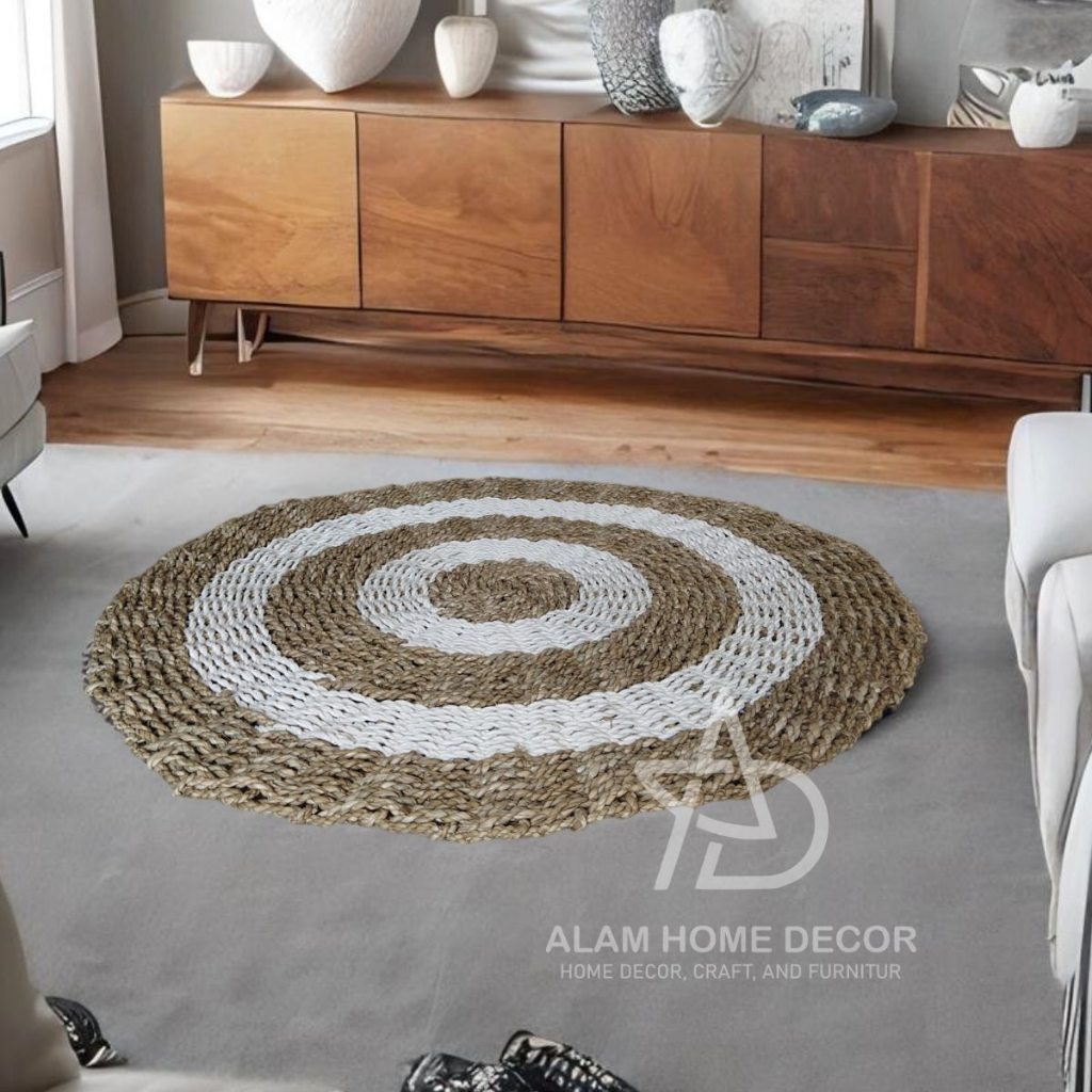 Jual Karpet Tikar Pandan Besar (120cm) Seagrass Anyaman Motif Alam ...