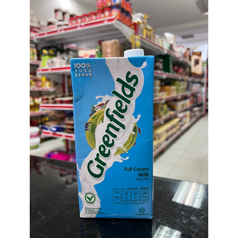 Jual Greenfields Full Cream Milk UHT 1000ml | Shopee Indonesia