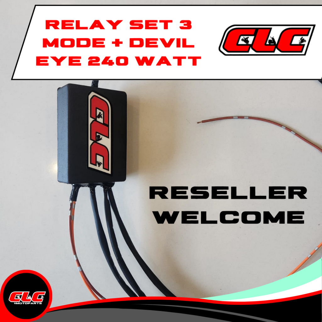 Jual RELAY SET CLC LAMPU TEMBAK LASER 3 MODE DEVIL EYE 240 WATT BULLAES ...