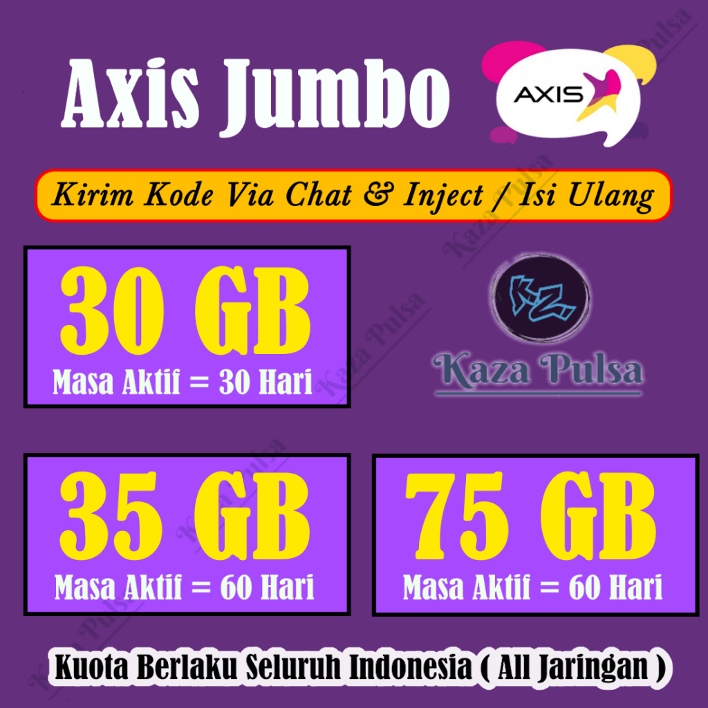 Jual Paket Data Axis Jumbo Kuota Internet Bronet Inject dan Voucher Aigo | Shopee Indonesia