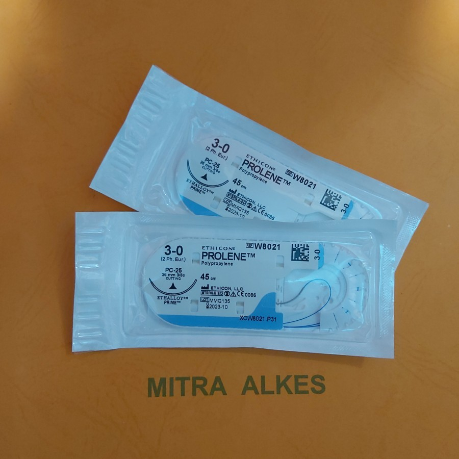 Jual Benang PROLENE 3-0 W8021 ETHICON. Prolen 3.0 W 8021. Prolene 3/0 ...