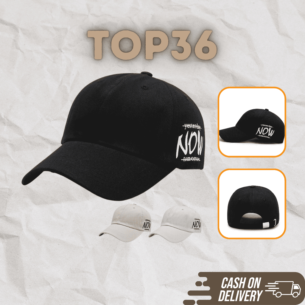 Jual Topi Fashion Trendy Motif NOW [TOP036] | Shopee Indonesia