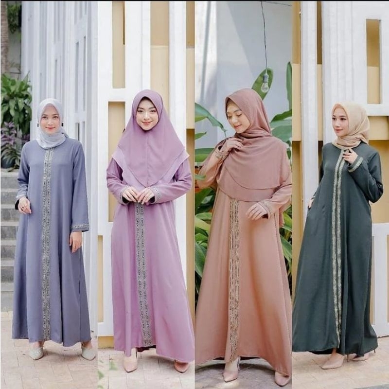 Jual Gamis Abaya turkey/abaya Gamis hitam Dress Arab Saudi bordir turki ...