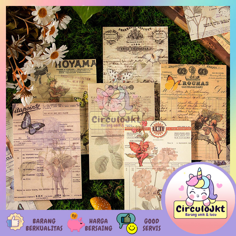 Jual Paper Decoration Elf Series Vintage Kertas Hias Dekorasi Diary ...
