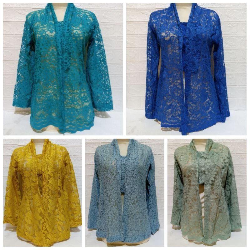 Jual Kebaya kartini modern brokat/ Kebaya Burkat Kutu Baru/kebaya nenek ...